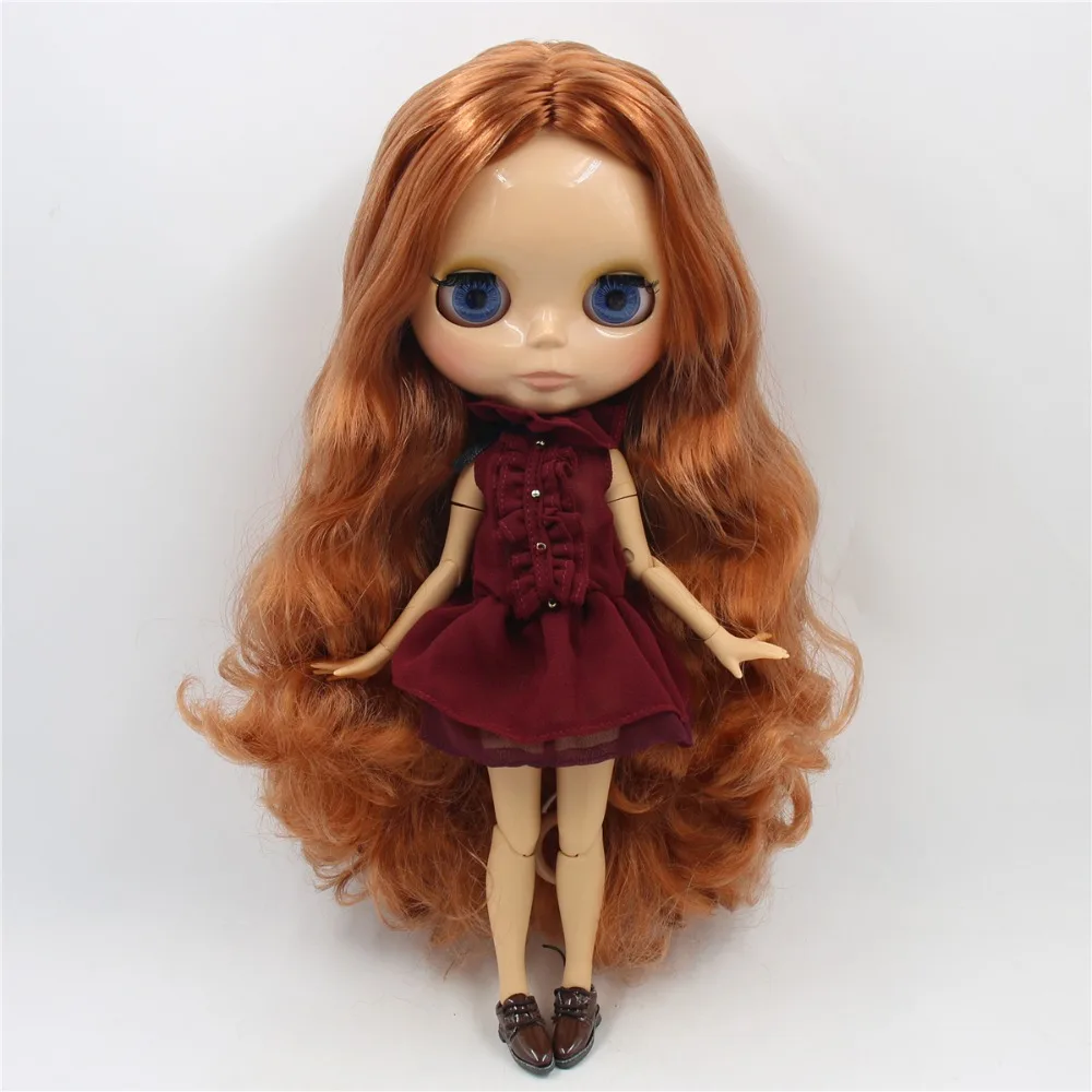 DBS-Blyth-Doll-com-pele-Tan-rosto-brilhante-corpo-comum-brinquedo-para ...