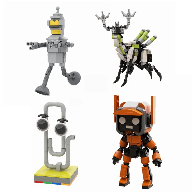 MOC-Game-Movie-Figures-Robot-Bender-Herbivorous-K-VRC-Clippy-the-Age ...