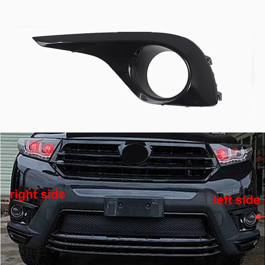 For Toyota Highlander 2012 2013 2014 Fog Lamp Shell Front Bumper Grille ...