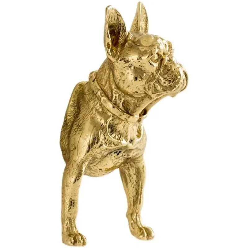 Animals Shaped Furniture Handles Gold Wall Hooks Dog Puppy Head Brass ...