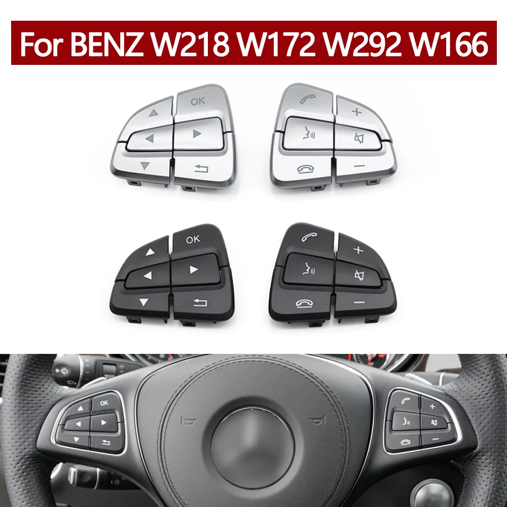 Car-Steering-Wheel-Buttons-Control-Switch-Cover-For-BENZ-A-B-CLA-CLS ...