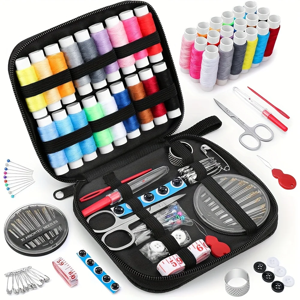 Portable-Hand-Sewing-Project-Kit-for-Home-Traveler-Beginner-Adults-and ...
