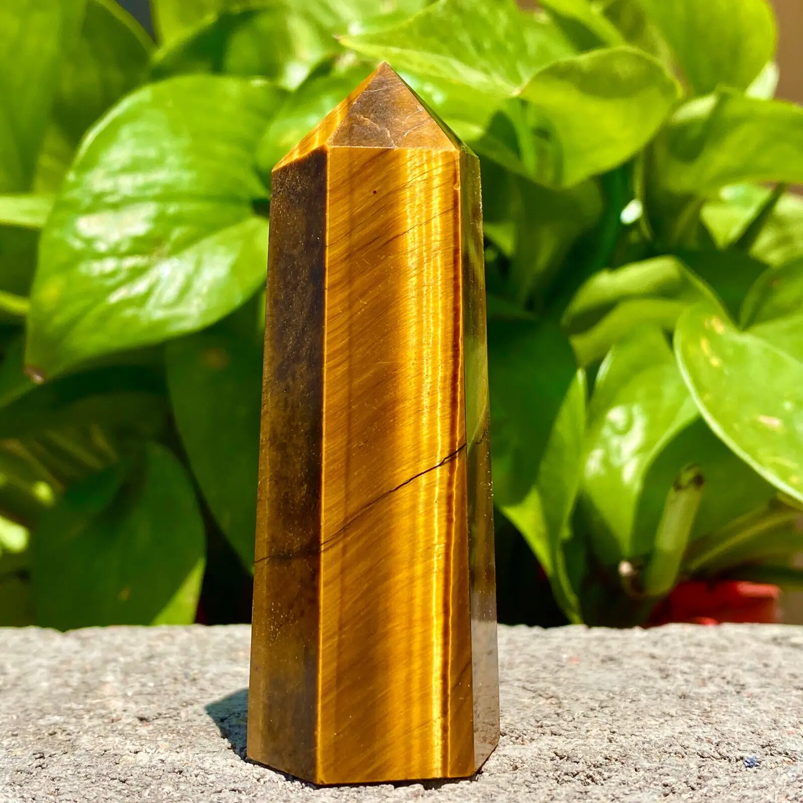 Beautiful-Natural-Yellow-Tiger-Eye-Stone-Crystal-Point-Natural-Crystal ...