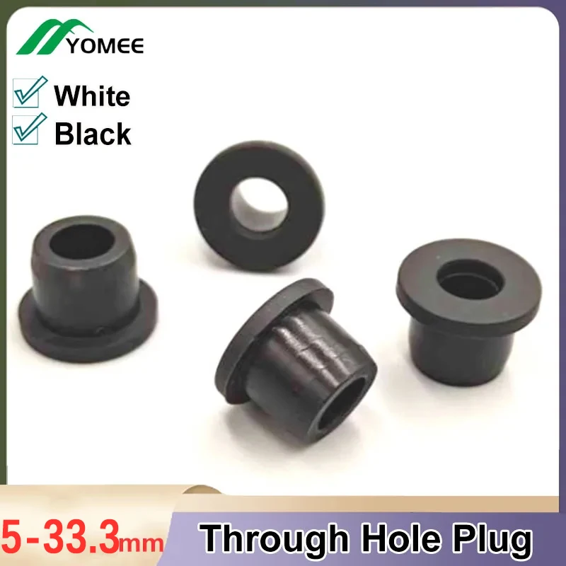 5-33-3mm-Black-White-High-Temp-Silicone-Grommets-Rubber-Sealing-Ring ...