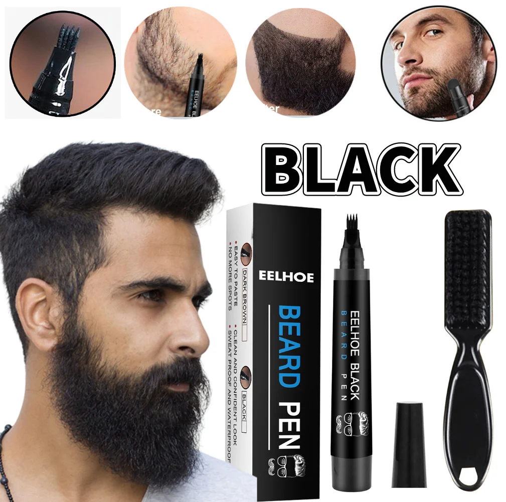 Beard Filling Pen Beard Pencil Beard Enhancer Brush Beard Coloring ...
