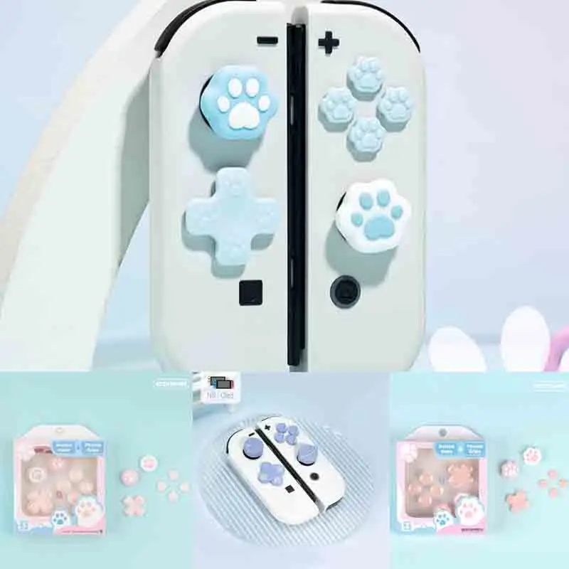 Snowflake-D-pad-Bot-o-Cruz-ABXY-Chave-Adesivo-Joystick-Thumb-Stick-Grip ...