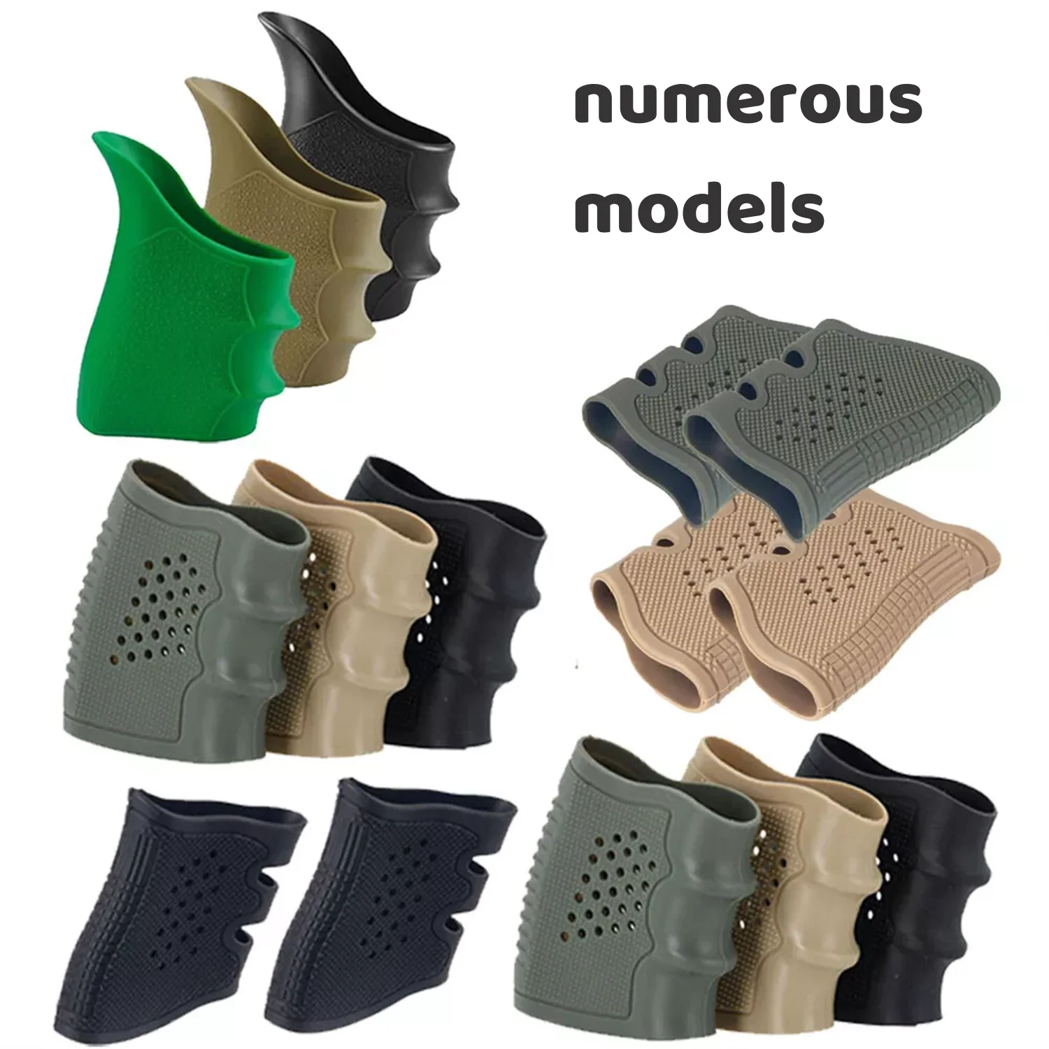 Universal-Handgun-Pistol-Rubber-Grip-Glove-Tactical-Anti-Slip-For-Glock ...