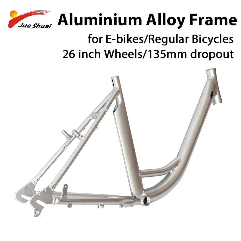 26-inch-Aluminum-Alloy-City-Bike-Ebike-frame-F100-R135-Adult-Unpainted ...