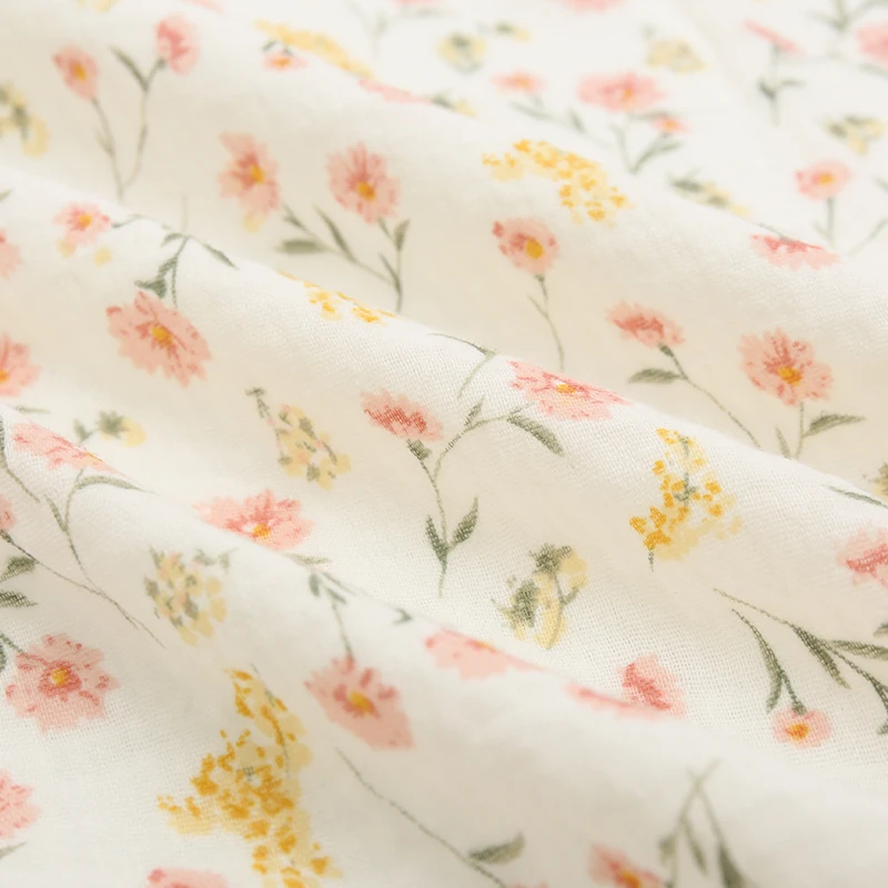 135x50/500CM 100% Cotton Soft Double-layer Crepe Printing Fabric For ...