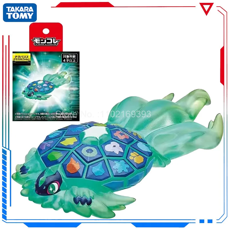 Genuine Pokemon Figure Terapagos Terastal Form Crystal Collection Model ...