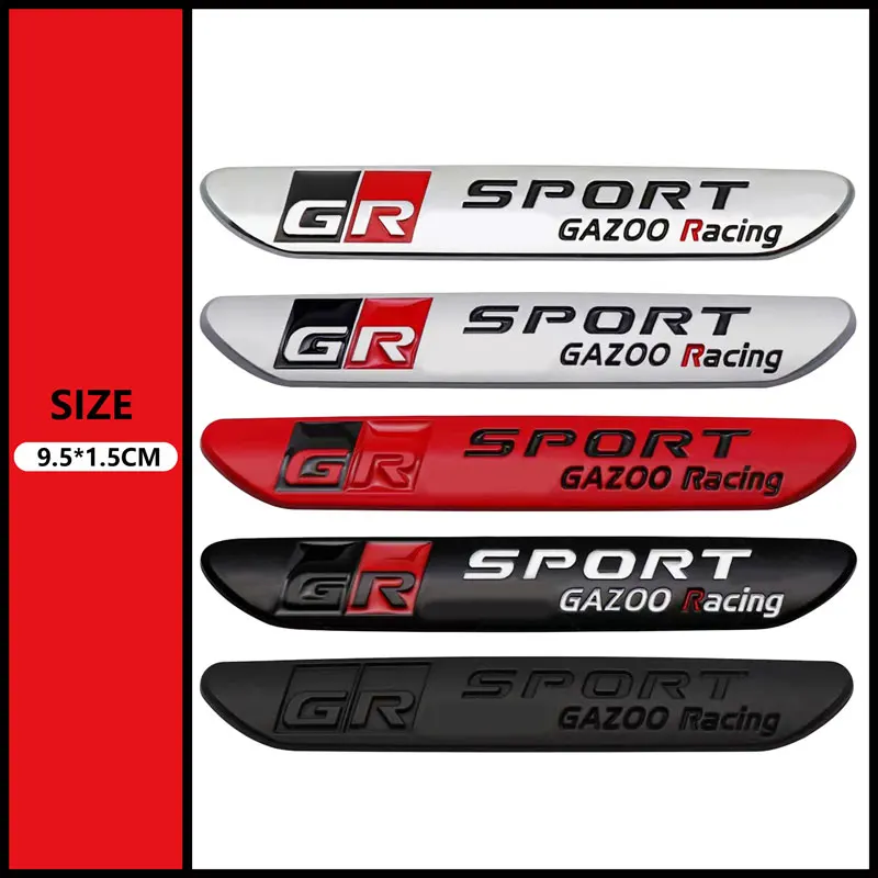 1PC-GR-Sport-GAZOO-Racing-Badge-Metal-Car-Stickers-Side-Body-Fender ...
