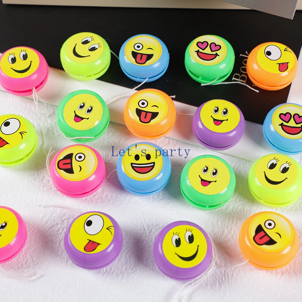 15Pcs-Cartoon-Mini-Face-plastic-Yoyo-Yo-Yo-Gadget-Outdoor-Toys-for-Kids ...