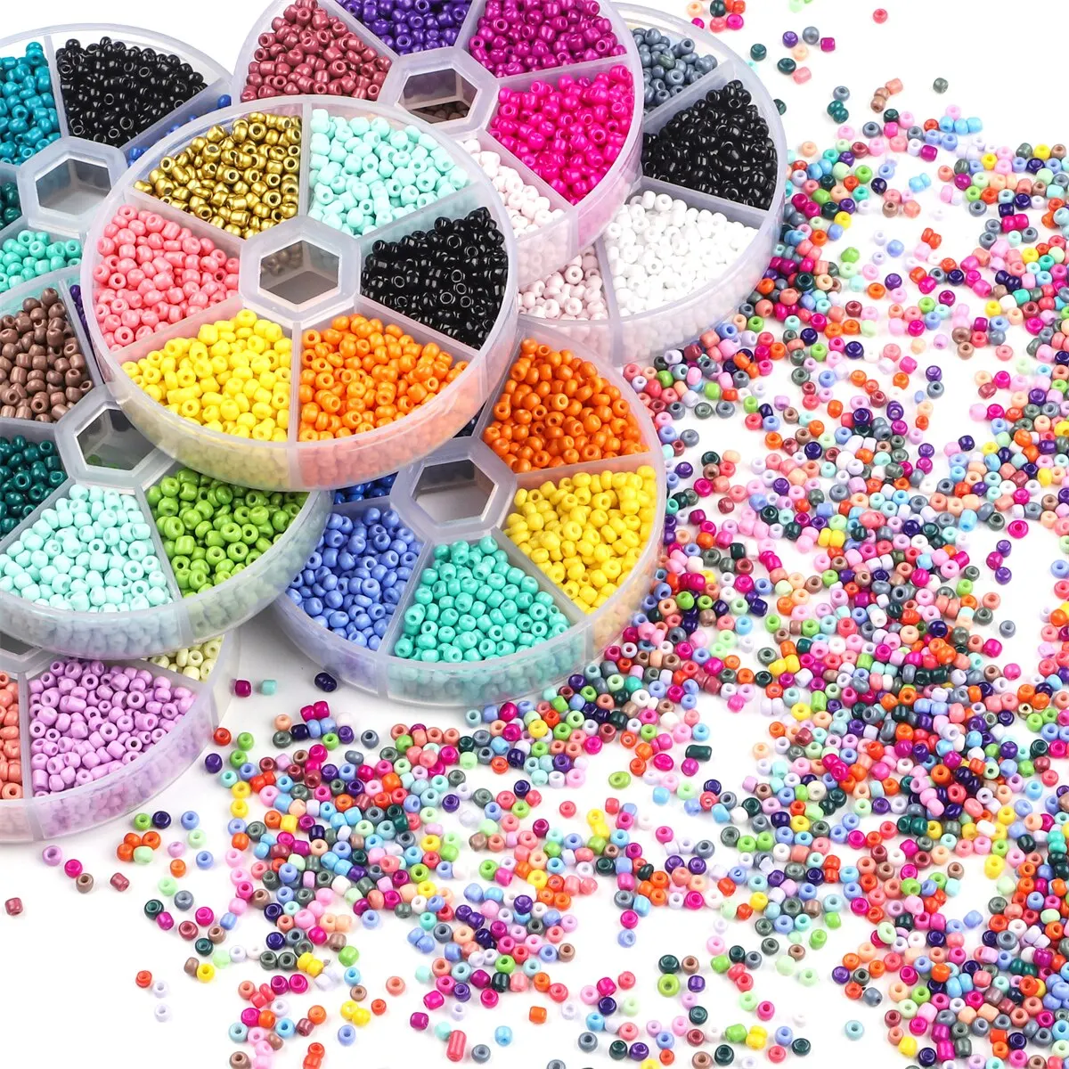 About-1900pcs-3mm-Solid-Color-Paint-Rice-Bead-Loose-Bead-Combination ...