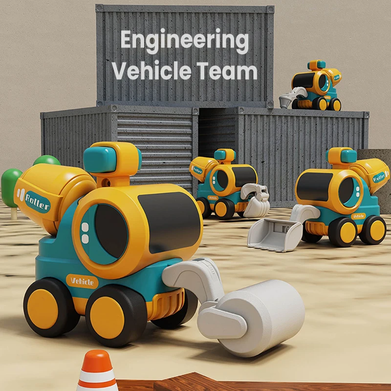 Mini-Inertia-Engineering-Vehicle-Children-s-Road-Rolling-And-Bulldozing ...