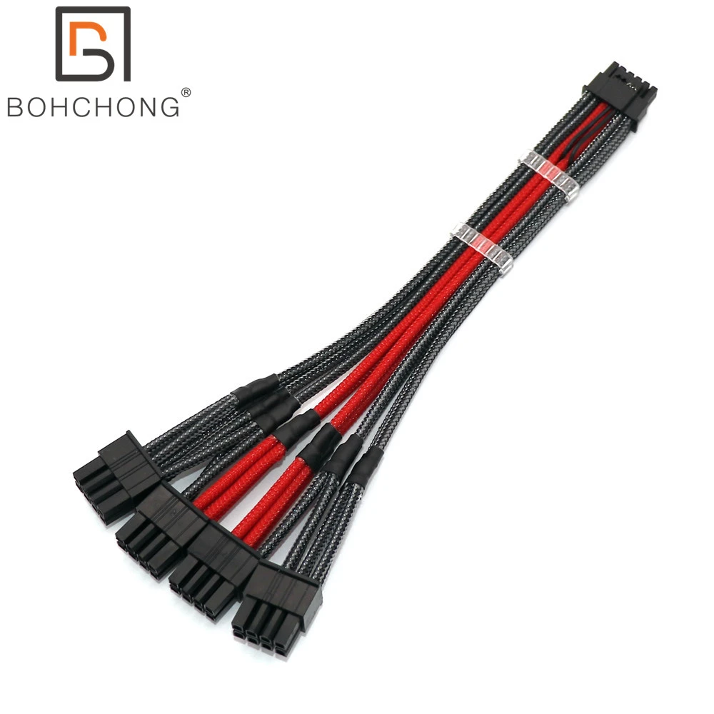 RTX4090Ti 4090 12VHPWR 12+4Pin to 4pcs CPU Male 8Pin ATX 16AWG 5.0 ...