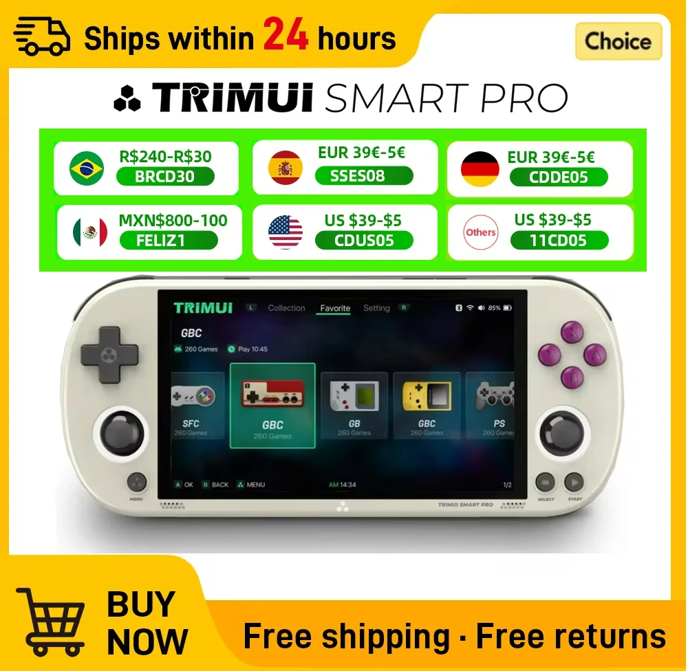 Handheld-Game-Console-Retro-Video-Game-Trimui-Smart-Pro-4-96-IPS-Screen ...
