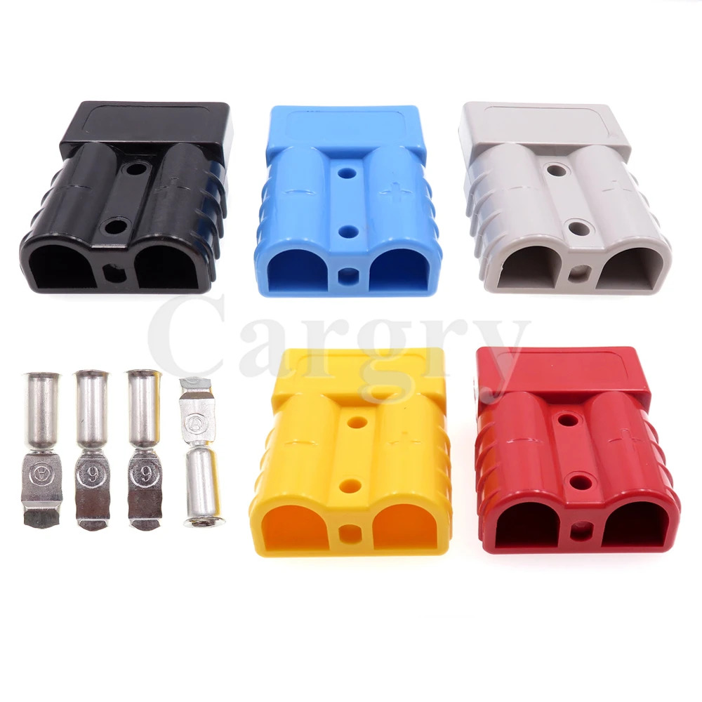 1 Set 50a 600v Battery Quickly Connect Plug Double Pole With Copper ...