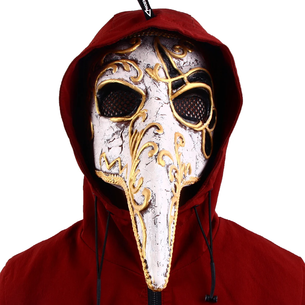 Halloween-Plague-Doctor-Bird-Mask-Long-Nose-Beak-Cosplay-Steampunk ...
