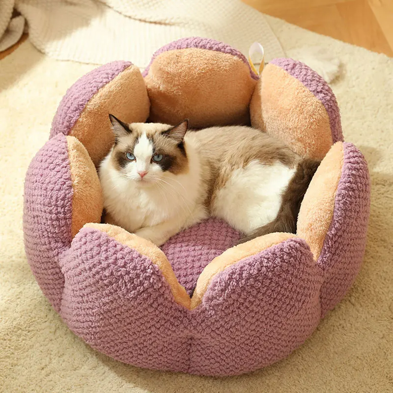 New-design-pet-nest-cactus-petal-shape-nest-large-space-soft-warm ...