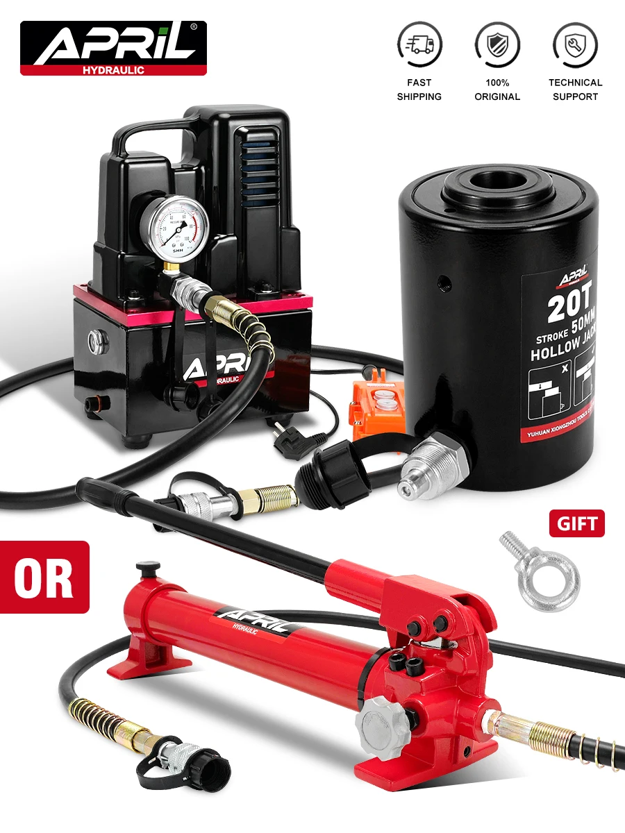 20Ton-50mm-Hydraulic-Hollow-Plunger-Jack-Hollow-Plunger-Ram-Hydraulic ...