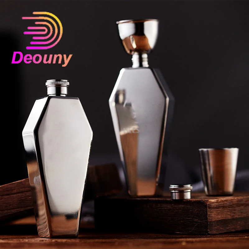 DEOUNY-Coffin-Flask-3-5oz-Mini-Hip-Flask-100ML-Personalized-New ...