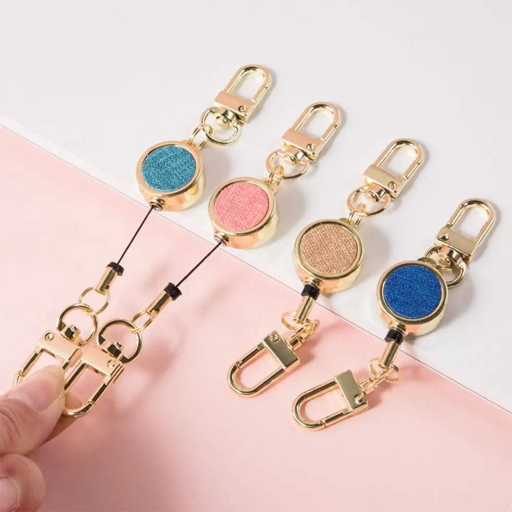 Metal-Badge-Holder-Clip-PU-Leather-Retractable-Doctors-Nurses-ID-Card ...