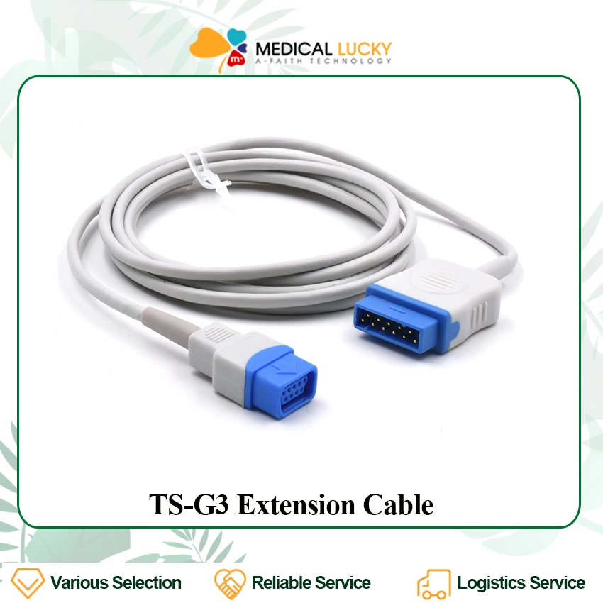 Cabo de extensão do adaptador original TS G3 datex ge ohmeda trusignal spo2| | - AliExpress
