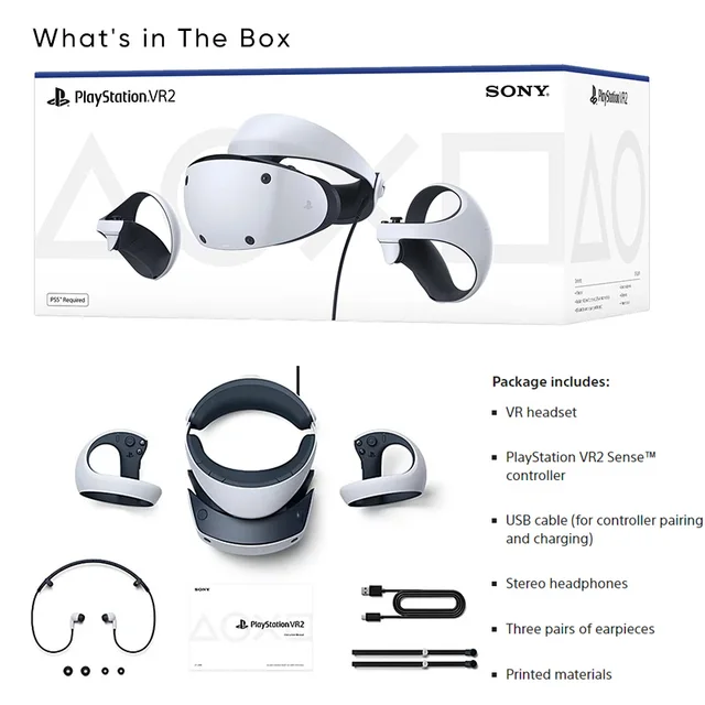 Sony PlayStation VR2 Virtual Reality PS VR2 Headset 3D VR Glasses Communicate with PS5 ...
