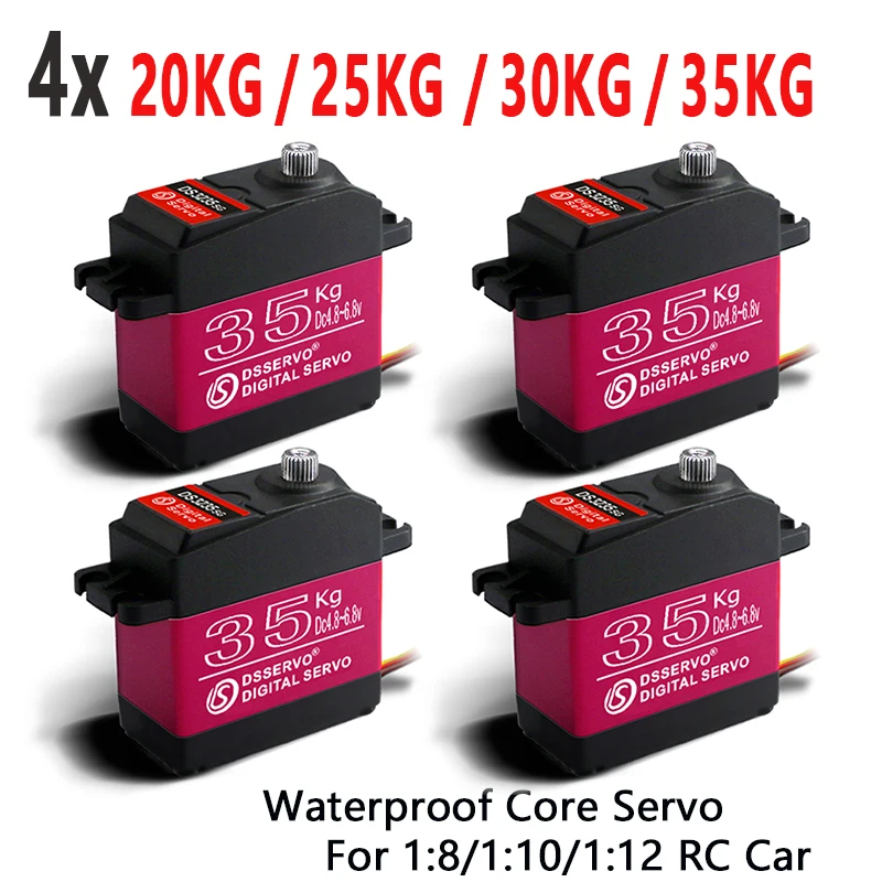 4-X-Waterproof-Servo-20Kg-25Kg-30Kg-35Kg-and-High-Speed-servo-Pro-Metal ...