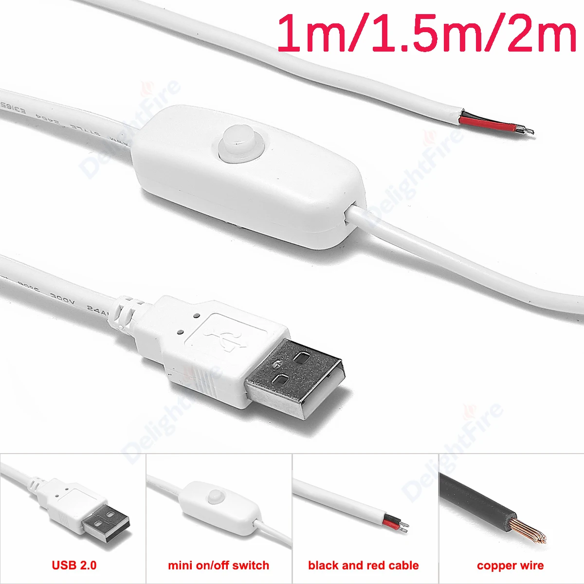 Usb Connector Cable Switch | Usb Extension Cable Switch | Usb Power ...