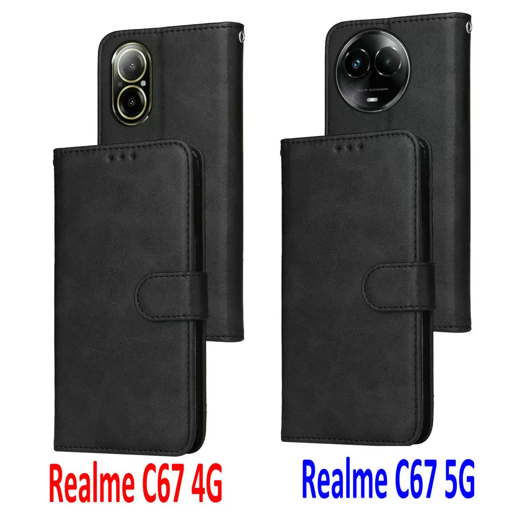 Realme-C67-4G-5G-Flip-Case-Luxury-Leather-cases-Wallet-Book-Holder ...