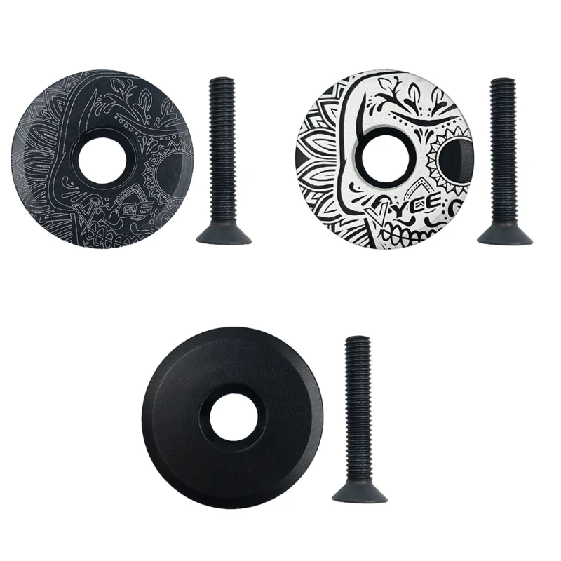 Headset-Top-Cap-with-Bolts-Mountain-Bike-Stem-Top-Cap-Cover-Aluminum ...