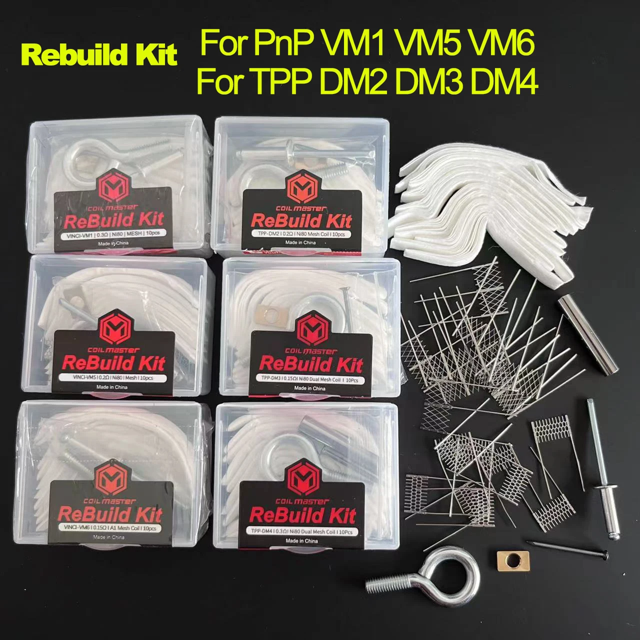 Rebuild Kit สำหรับ PnP VM1 0.3ohm VM5 0.2 VM6 TPP DM2 DM3 0.15ohm DM4 ...
