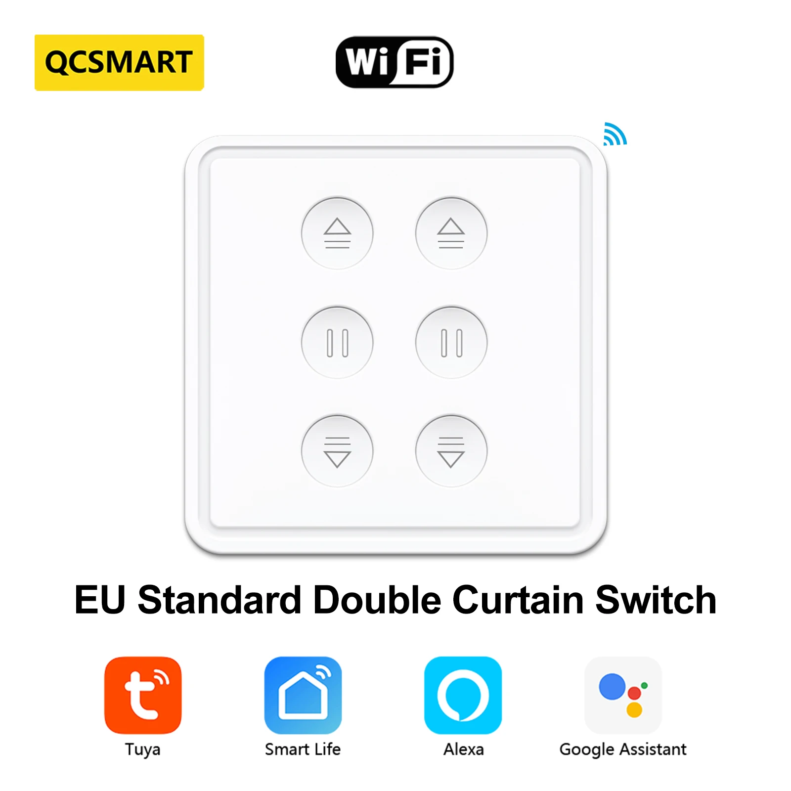 Tuya Smart Life WiFi Blinds Curtain Rolling Shutter Double Switch with ...