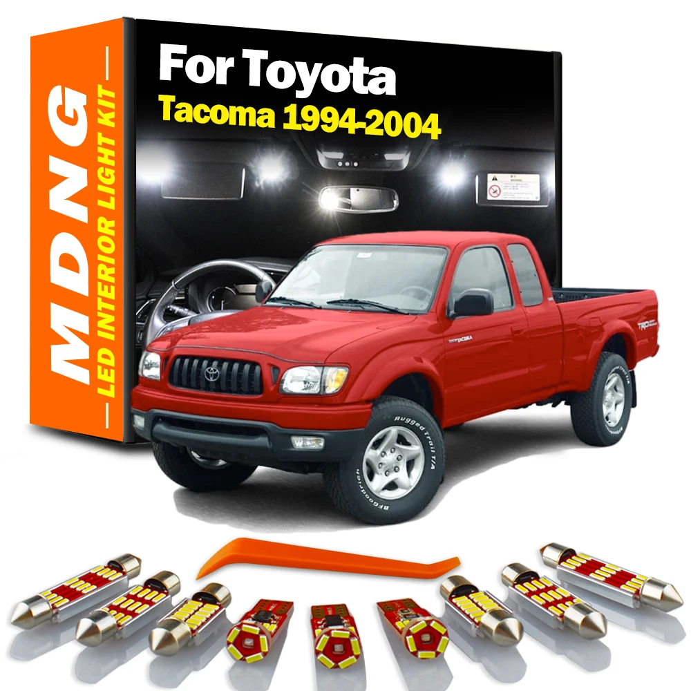 MDNG-10Pcs-LED-Bulbs-Interior-Map-Dome-Trunk-Light-Kit-For-Toyota ...