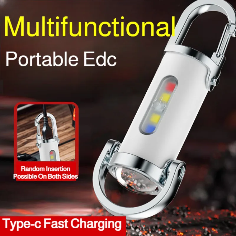 3-in-1 SOS Emergency Light Flashlight Waterproof Key Ring Flashlight 7 ...