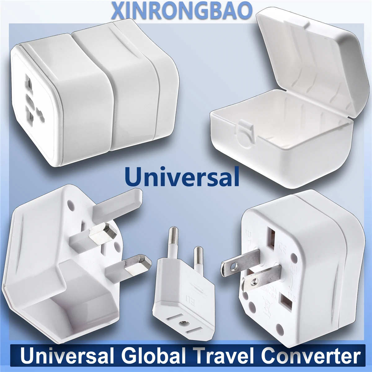 white-Universal-Travel-Adapter-Plug-All-In-One-Adapter-with-EU-US-UK-AU ...