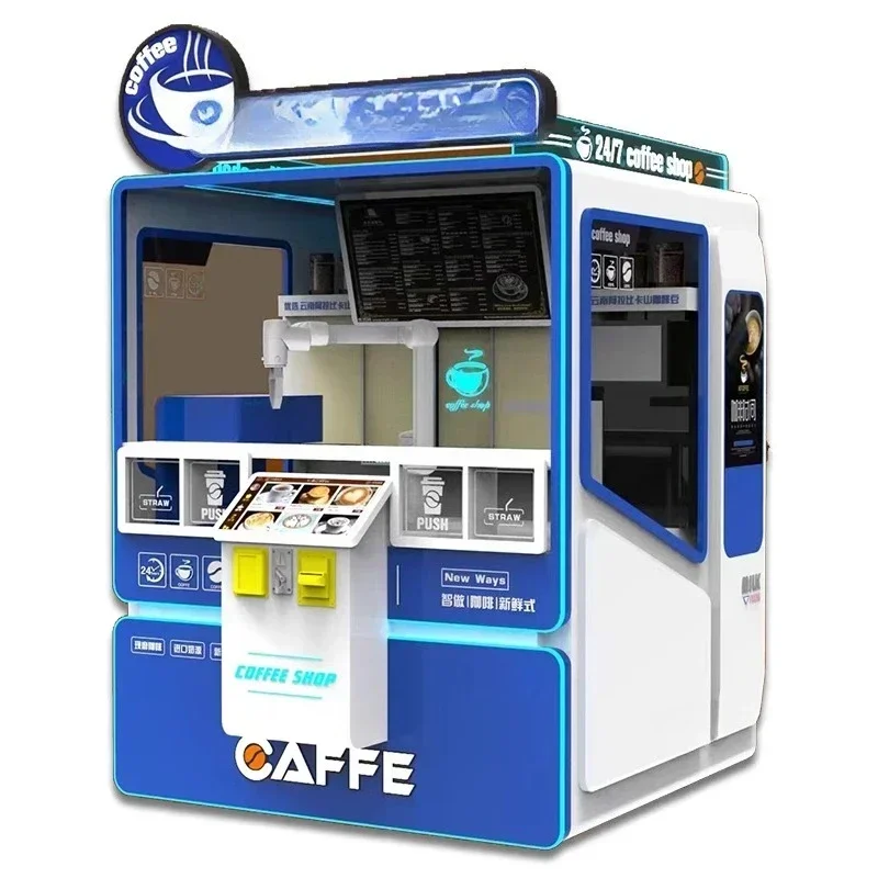 Coffe self-service coffee machine unmanned vending machine freshly ...