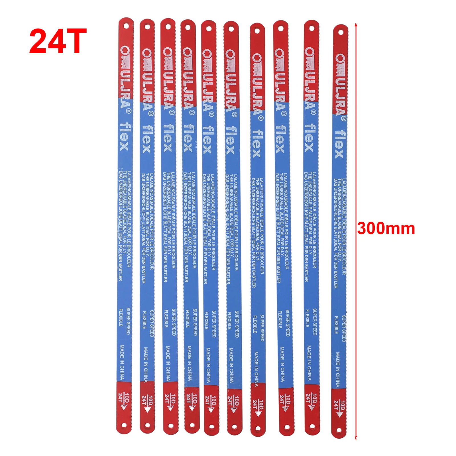 10-PCS-14T-18T-24T-Hand-Saw-Blades-Set-300mm-BiMetal-M35-Stee-Hacksaw ...