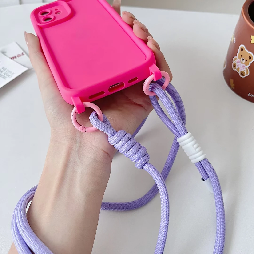Simple Adjustable Mobile Phone Universal Lanyard Crossbody Rope Mobile ...