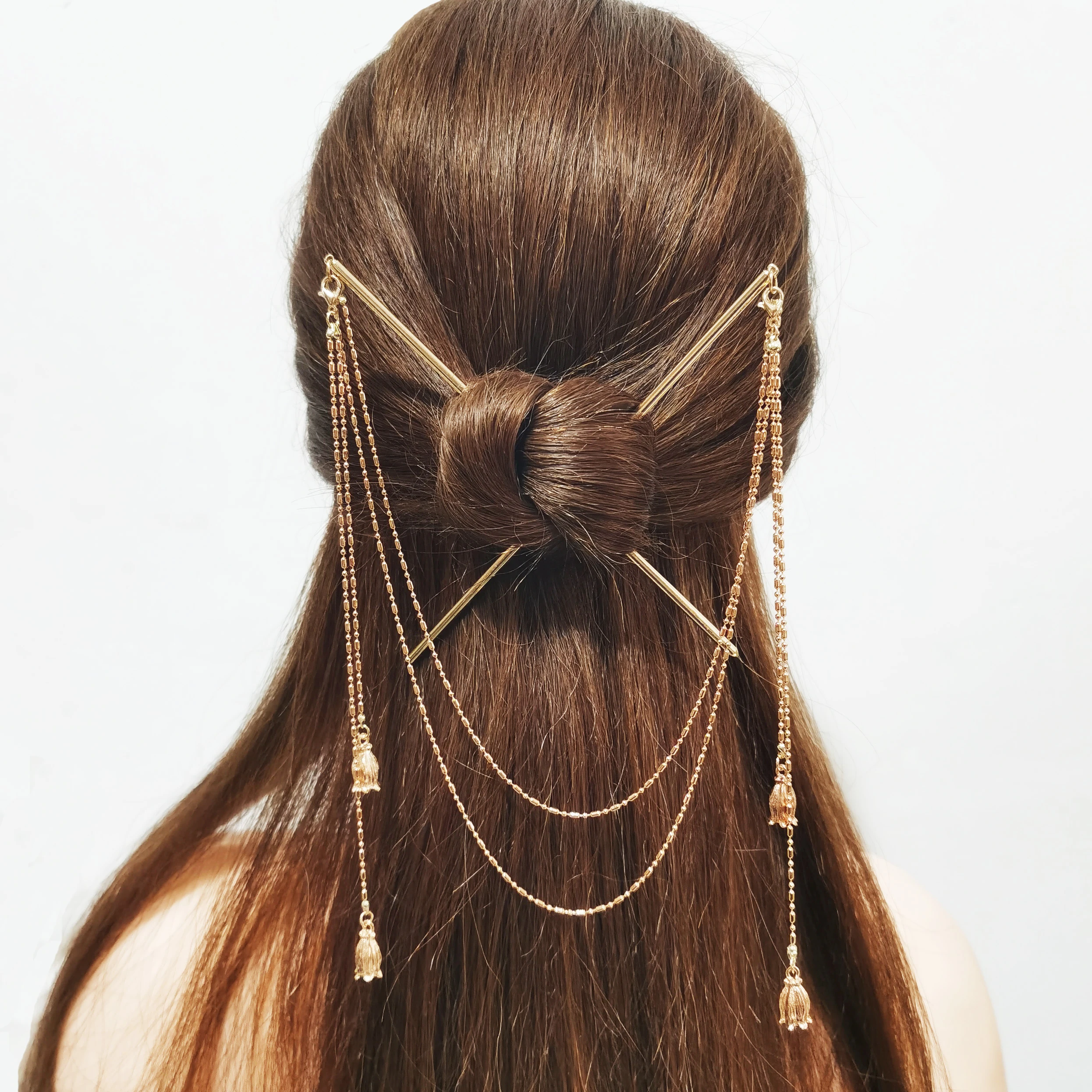 Chinese Double Bun Hairstyle