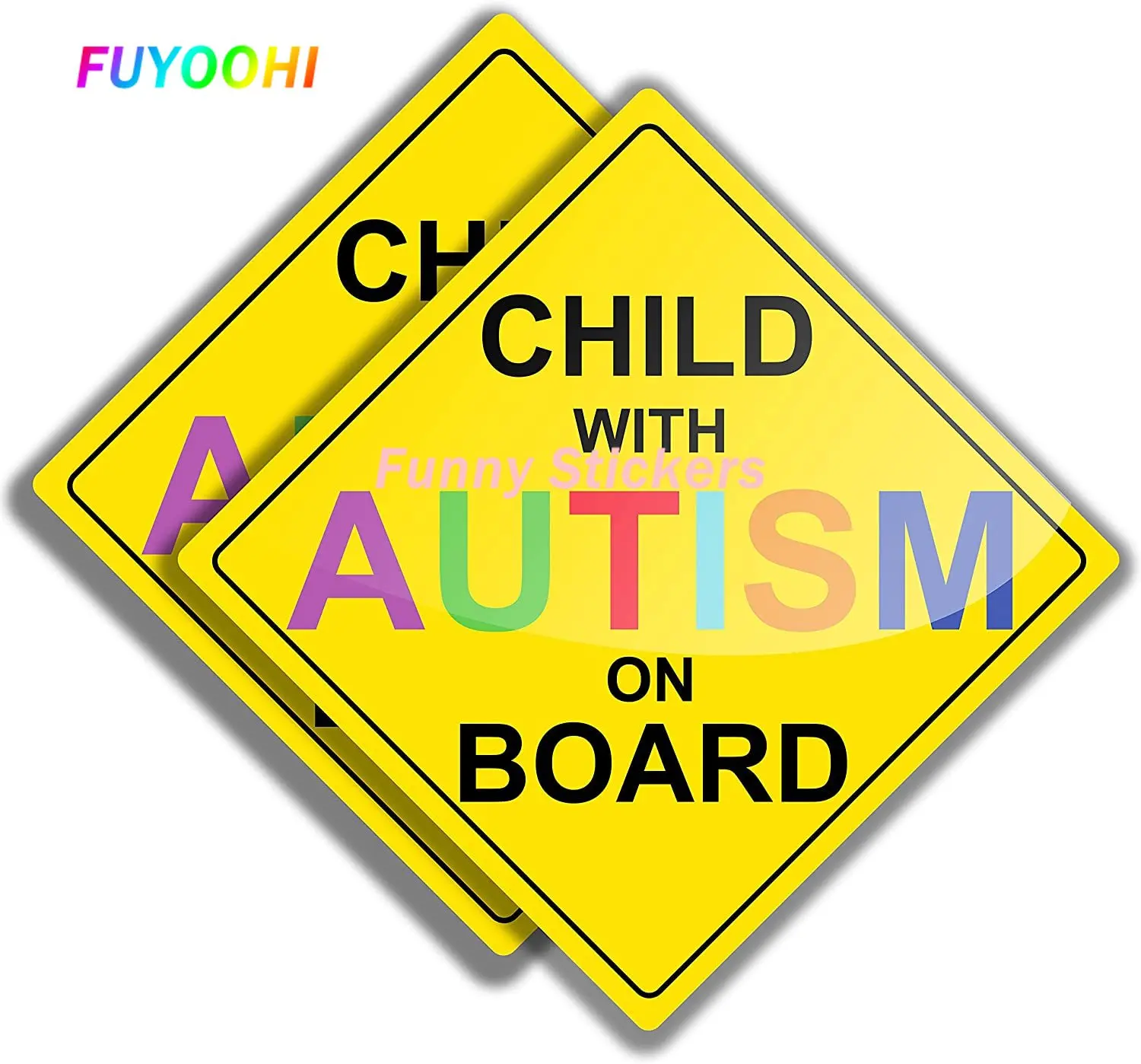 FUYOOHI-Play-Stickers-Personality-Creativity-Child-with-Autism-on-Board ...