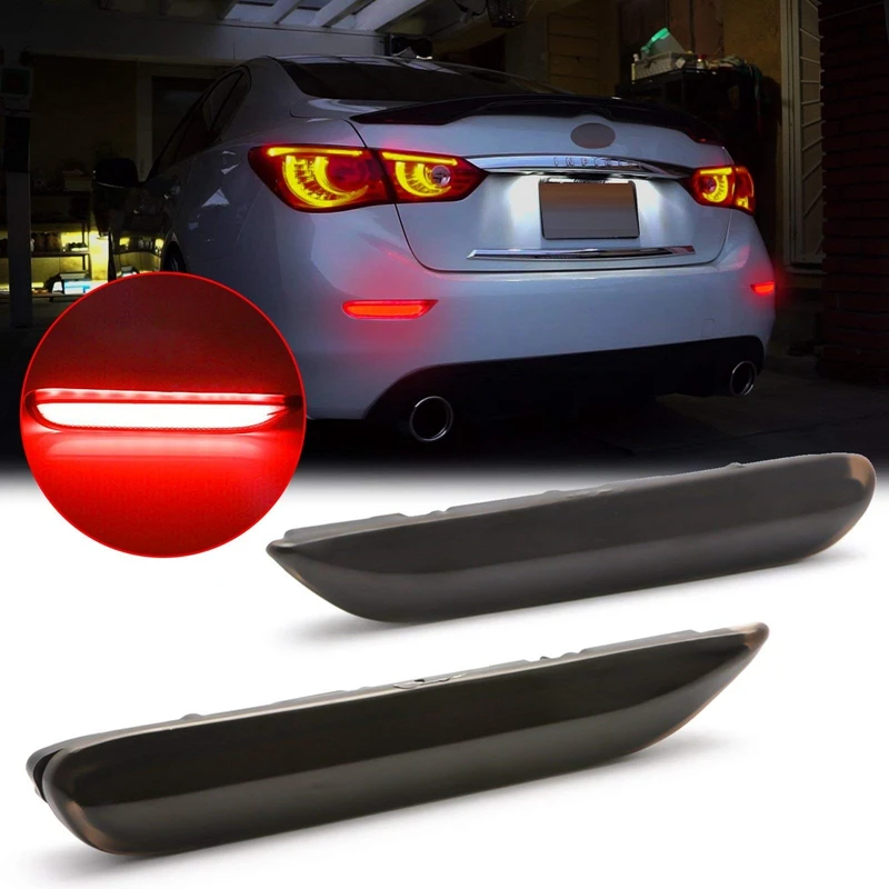 NewCar LED Light Bar Bumper Reflector Marker Brake Lights for Infiniti ...