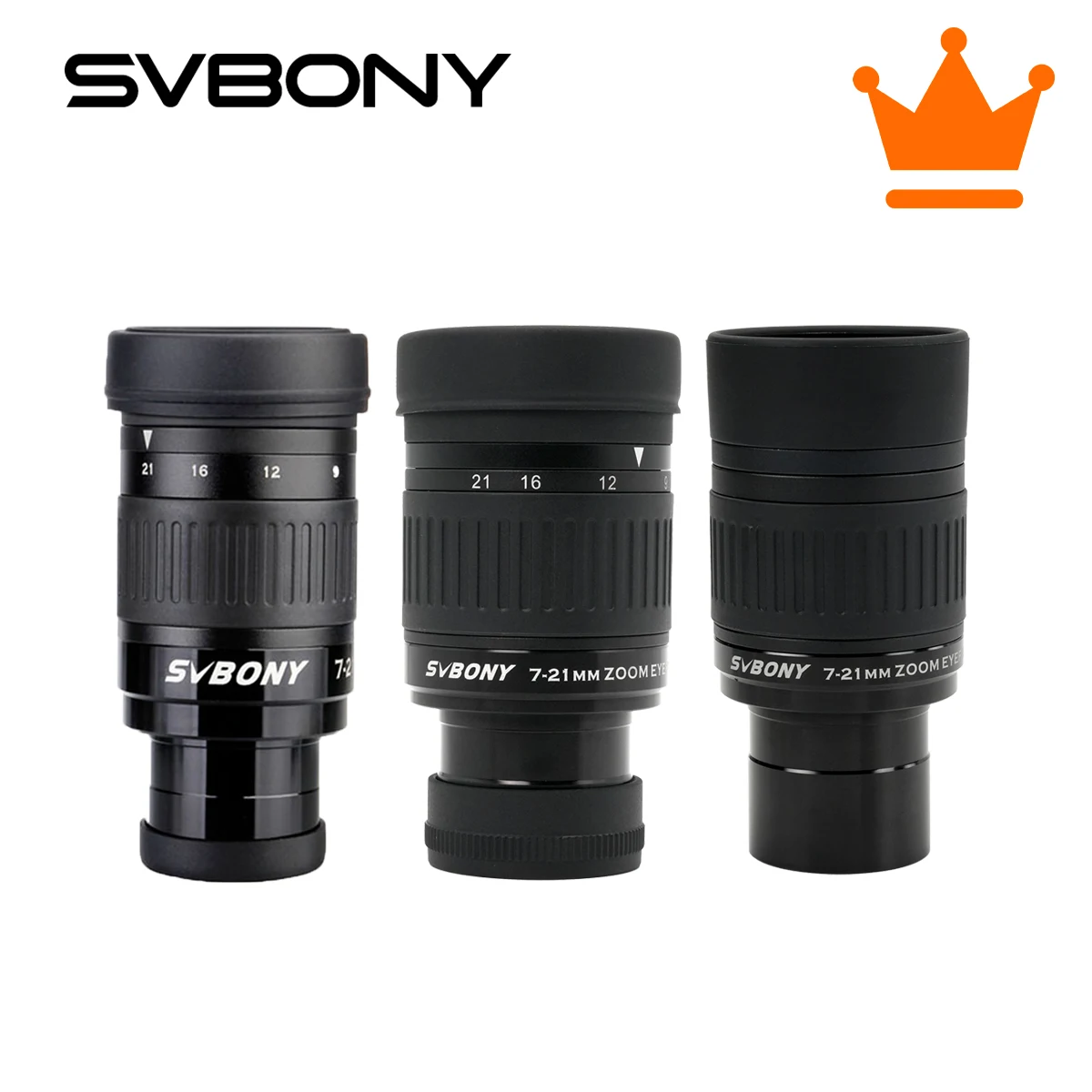Svbony SV135 Zoom Eyepiece,7-21mm 1.25 Inch Telescope Eyepiece,6 ...