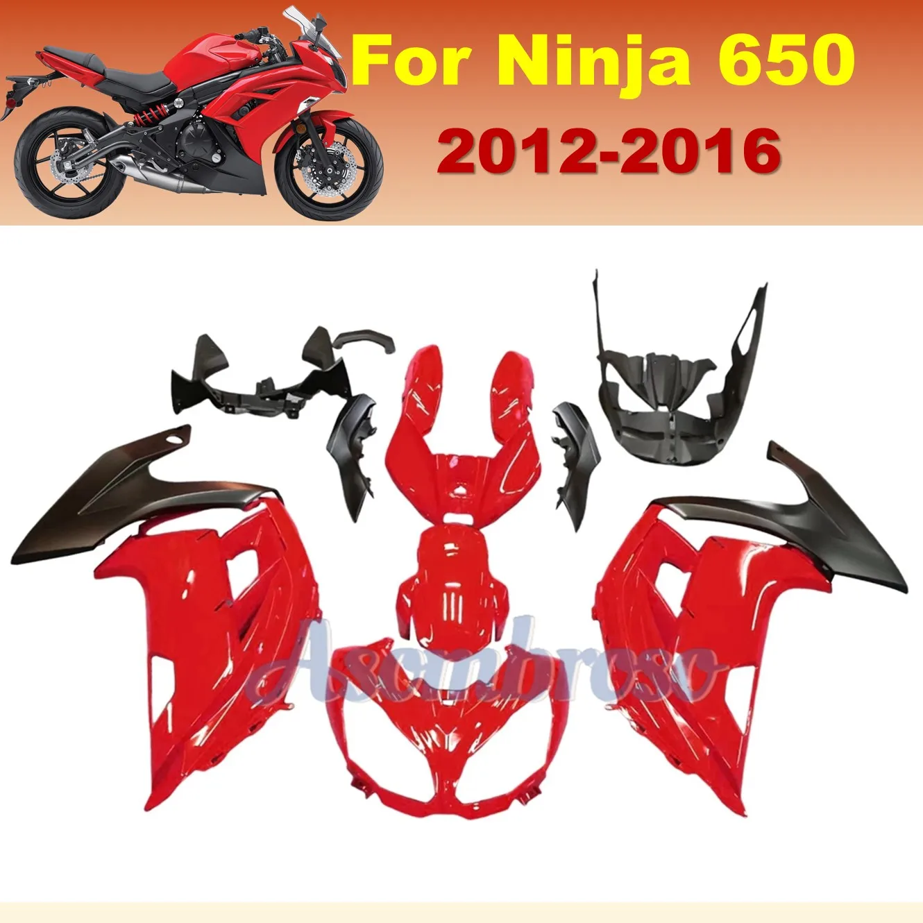 For Kawasaki NINJA 650 2012-2016 ER6F EX650R ER-6F EX 650R Ninja650 ...