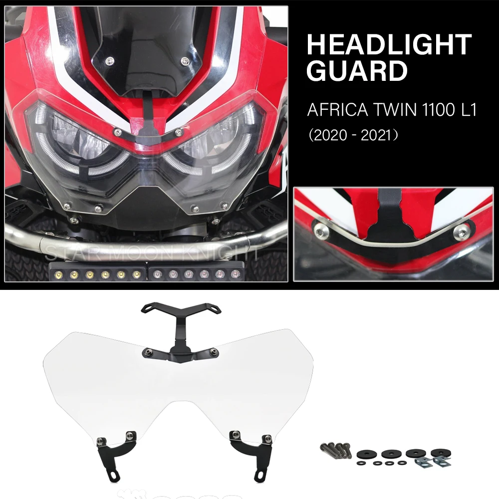 Acrylic-Headlight-Protector-Guard-For-Honda-CRF-1100-L1-Africa-Twin ...
