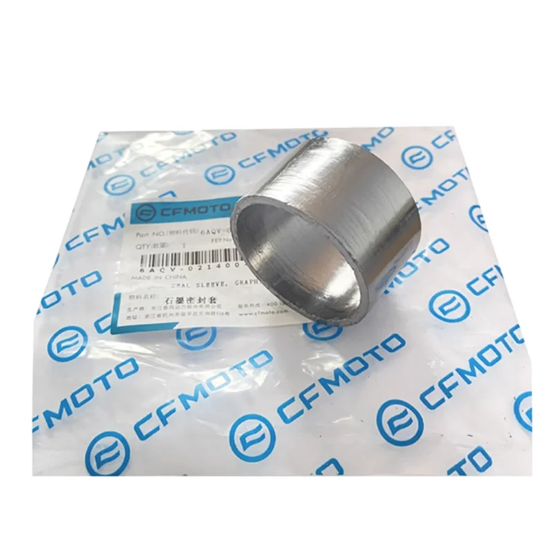 Motorcycle Exhaust Port Gasket Muffler Middle Graphite Seal Sleeve Clamp Kit For CFMOTO 450SR ...
