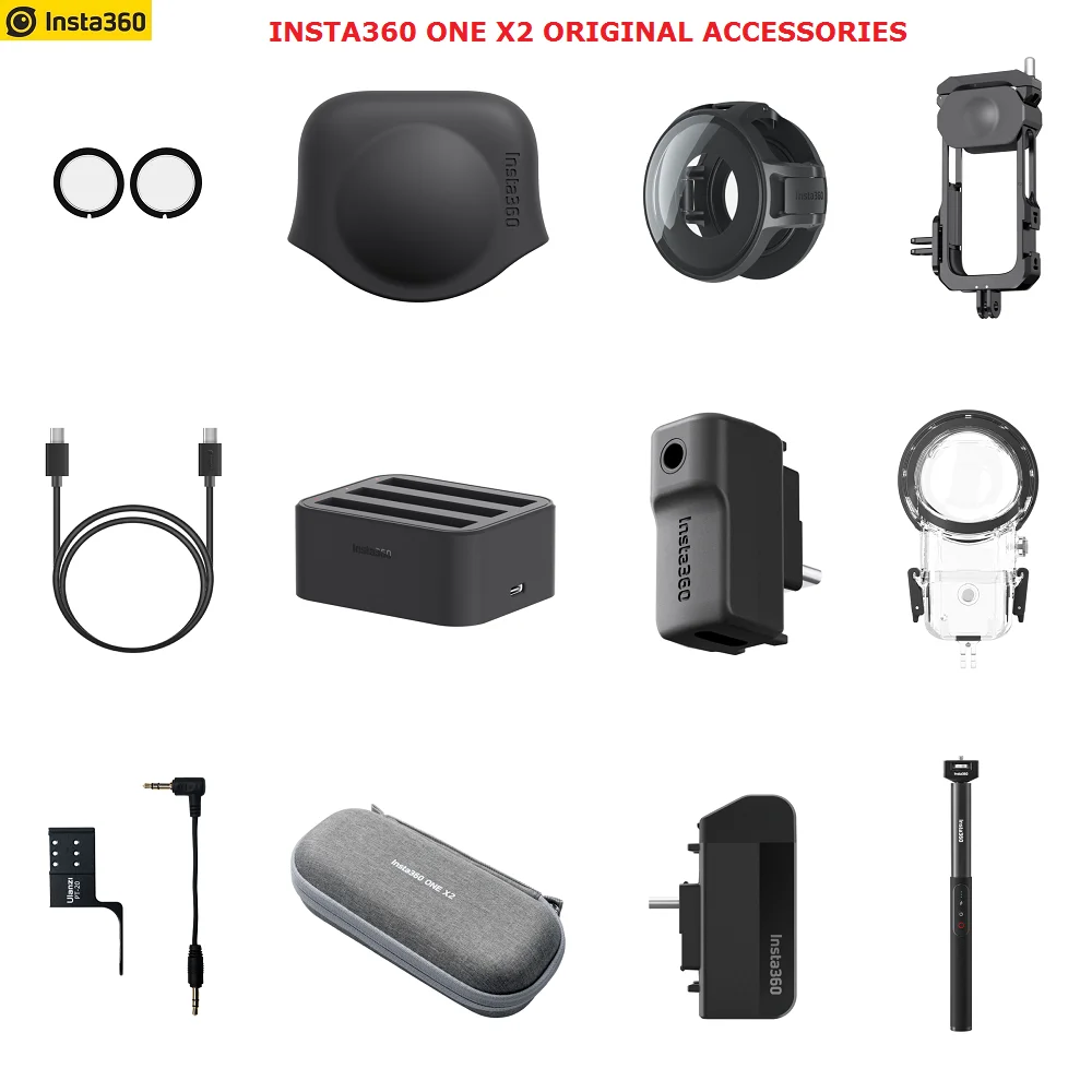 Insta360 One X2 Original Accessories Compilation Lens Cap Lens Guards ...