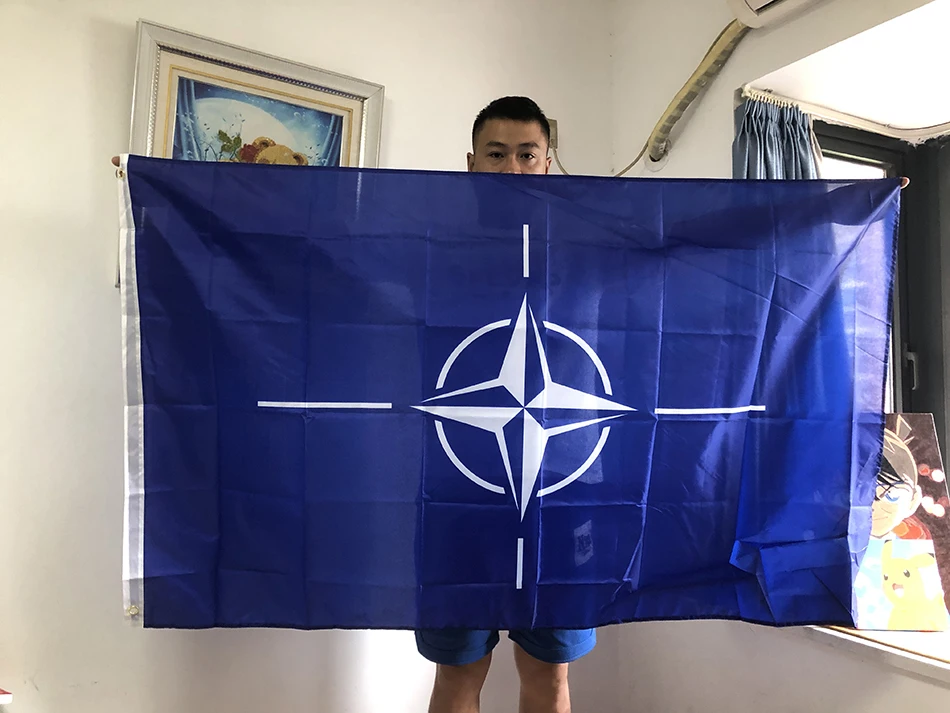 SKY-FLAG-NATO-flag-90x150cm-double-side-printed-Polyester-North ...