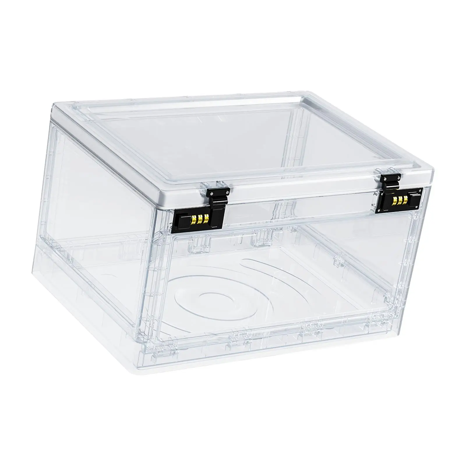 Transparent-Box-with-Password-Lock-Durable-Containers-Utility-Lock-Box ...